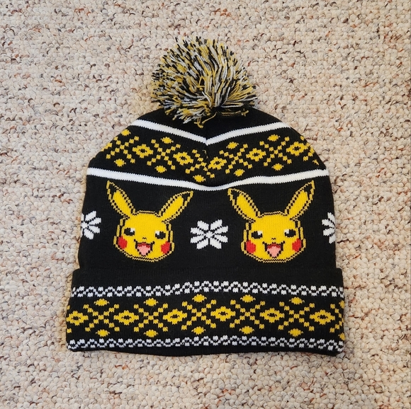 Pokemon | Accessories | Pokemon Pikachu Knit Hat Beanie | Poshmark